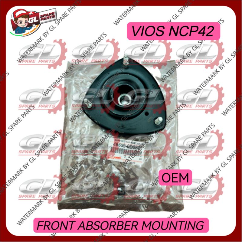 TOYOTA VIOS NCP42 2002-2006 FRONT ABSORBER MOUNTING TOYOTA OEM 48609 ...