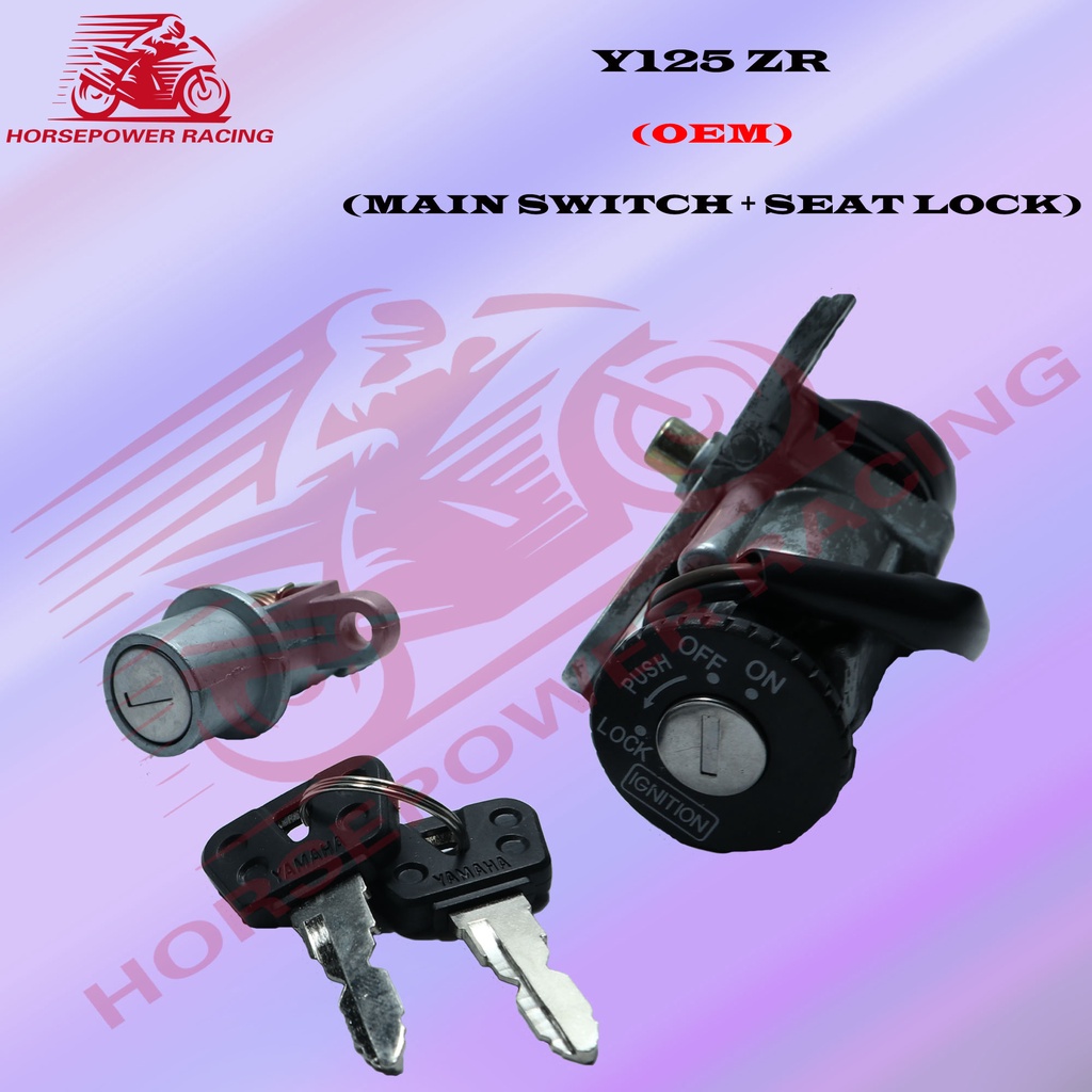 Y125 ZR ORI THAI IGNITION MAIN SWITCH ASSY + SEAT LOCK YAMAHA | Shopee ...