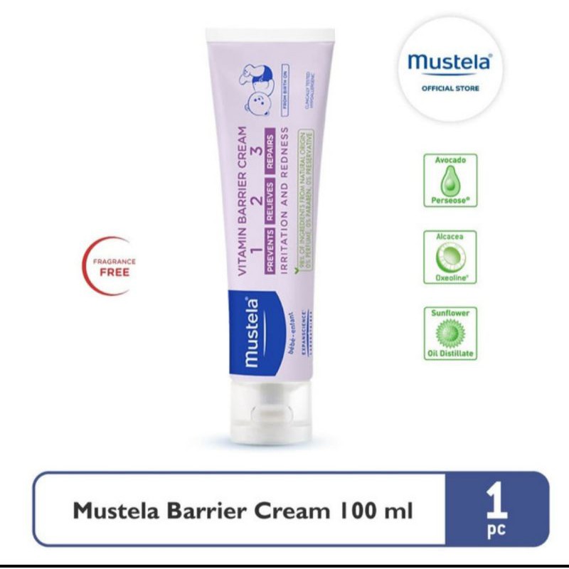 Mustela Vitamin Barrier Cream 100 ml | Shopee Malaysia