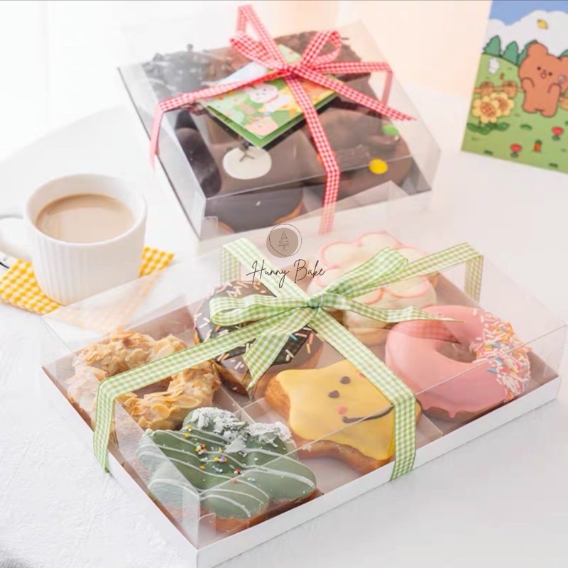 Ins Donut Cake Box Boutique Dessert Box Doughnut Box Donut Box Cake ...