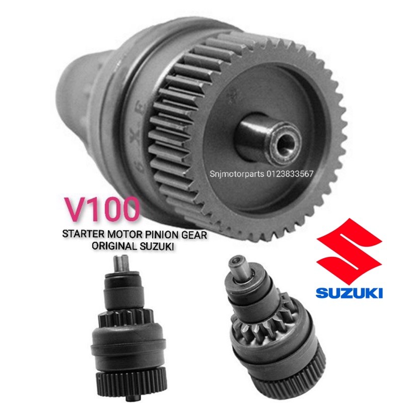 ORIGINAL SUZUKI V100 STARTER MOTOR PINION GEAR STARTER GEAR | Shopee ...