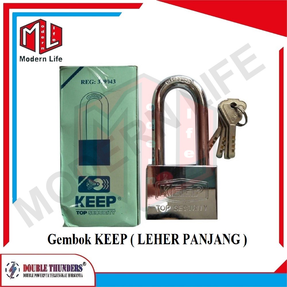 Keep 60mm Long Padlock/60Mm Long Neck KEEP Padlock (ORIGINAL) | Shopee ...