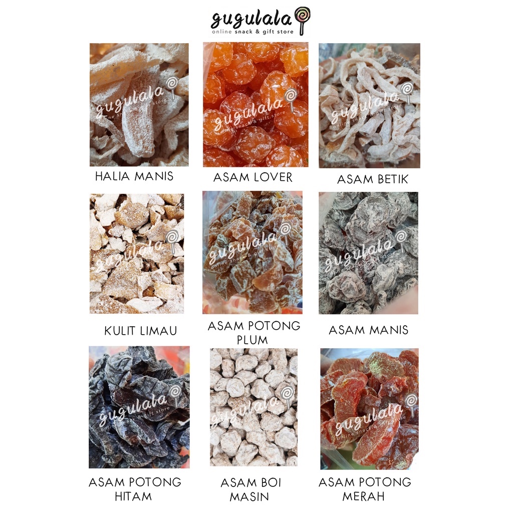 [HALAL] Asam Boi Masin/Kulit Limau/Halia Manis/Asam Plum/Asam Potong ...