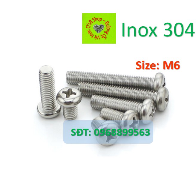 Stainless steel round head pake screw size M6, 4-sided screw with ...