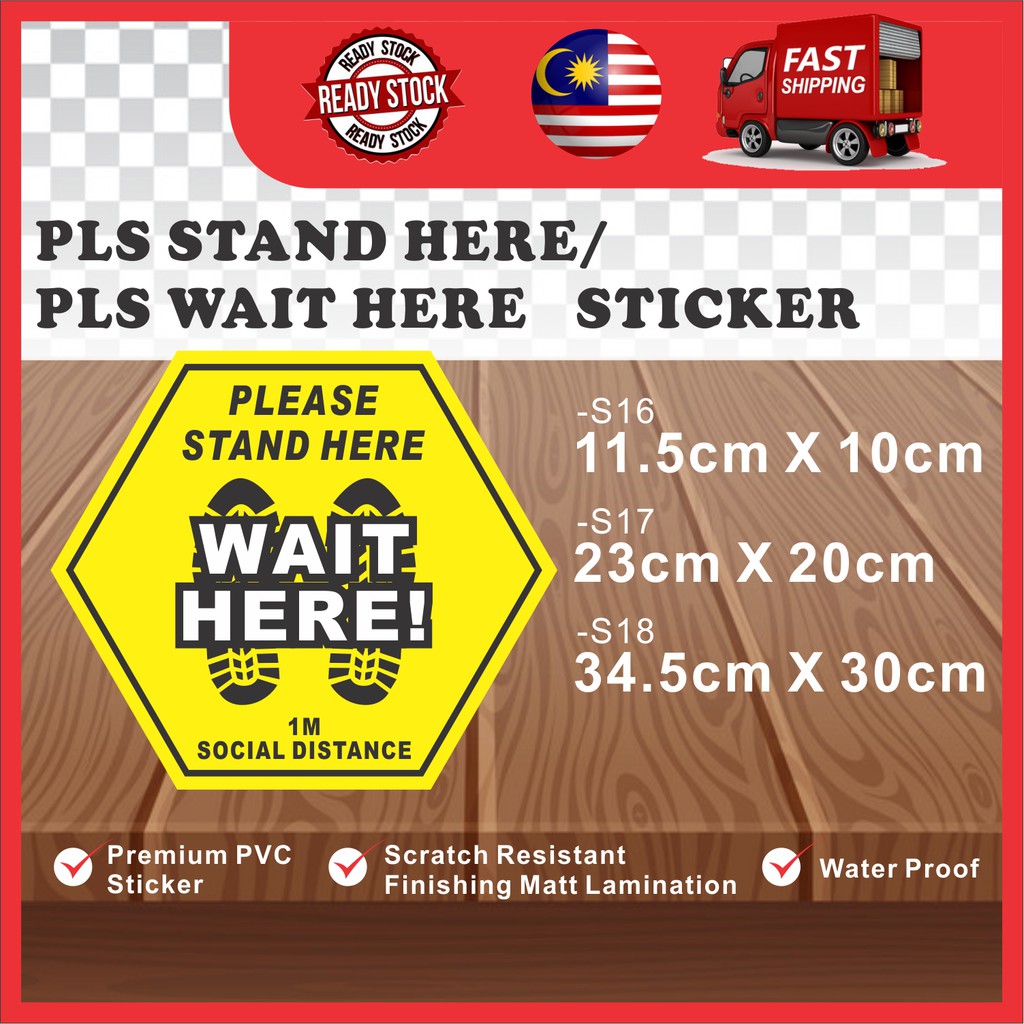 Ready Stock / SOP Floor Stickers, Standard Operating Procedures ...