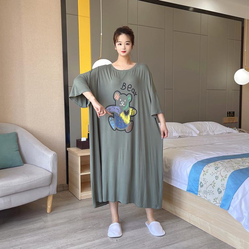【plus Size】150kg Could Wear Oversize Women Maxi Long Plus Size Night