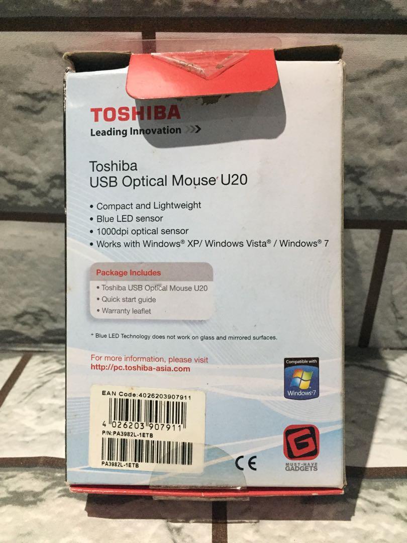 Toshiba Usb Optical Mouse U20 | Shopee Malaysia