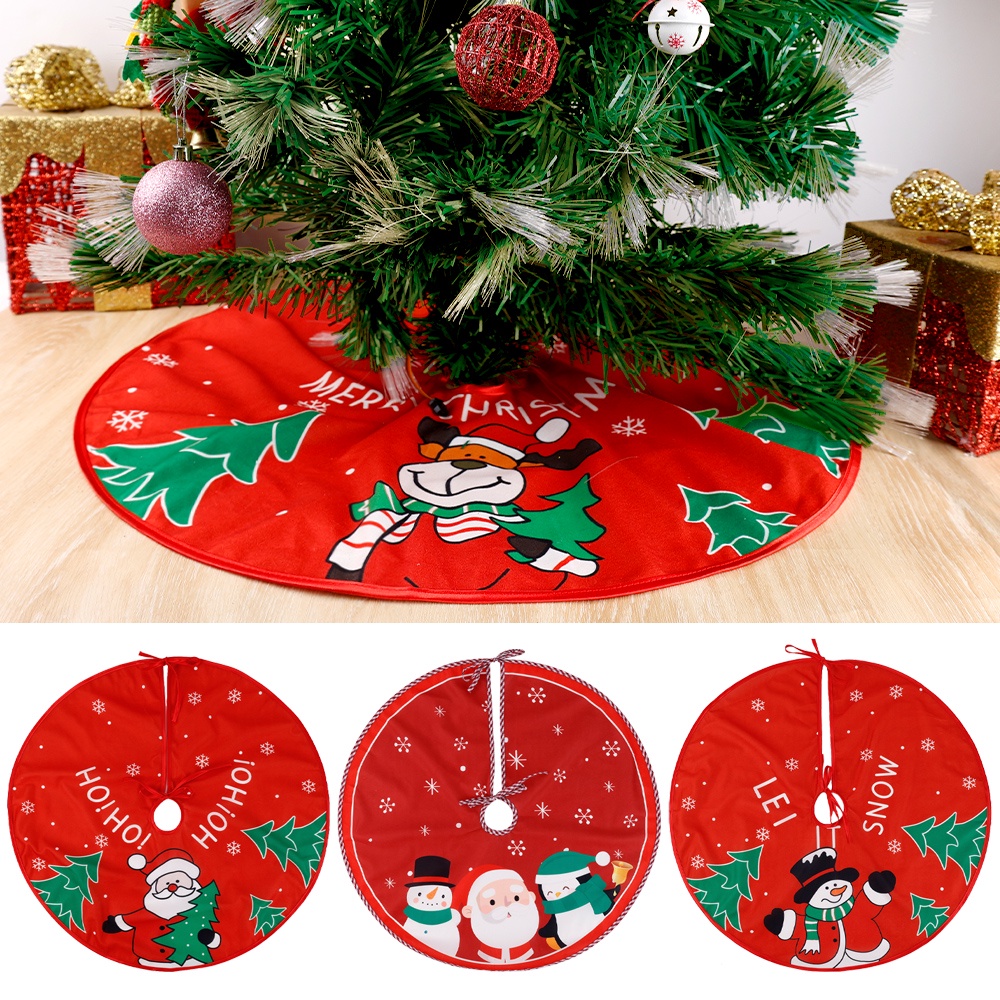 90cm ChristmasTree Skirt Xmas Tree Carpet Merry Christmas Tree ...