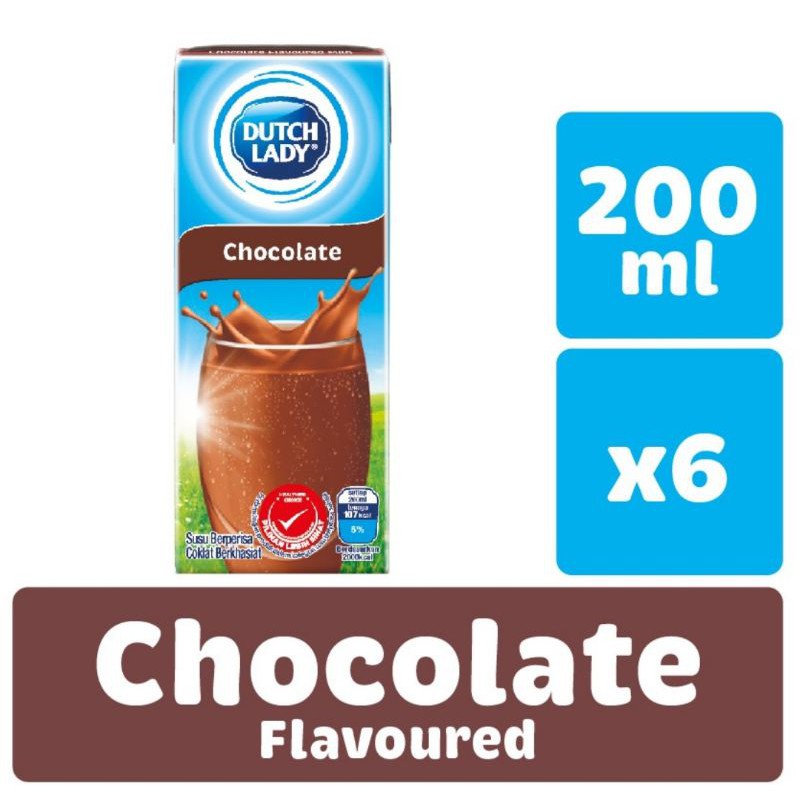 Dutch Lady UHT Milk Chocolate 6x200ml + Free Gift 🎁 | Shopee Malaysia
