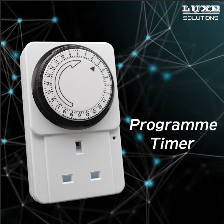 ️sirim ️24 Hours Programme Timer With 13a Plug And 13a Socket 48 Onoff Per Day Shopee Malaysia 3033