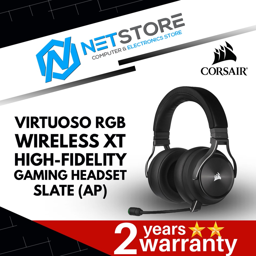 CORSAIR VIRTUOSO RGB WIRELESS XT HIGH-FIDELITY GAMING HEADSET - SLATE ...