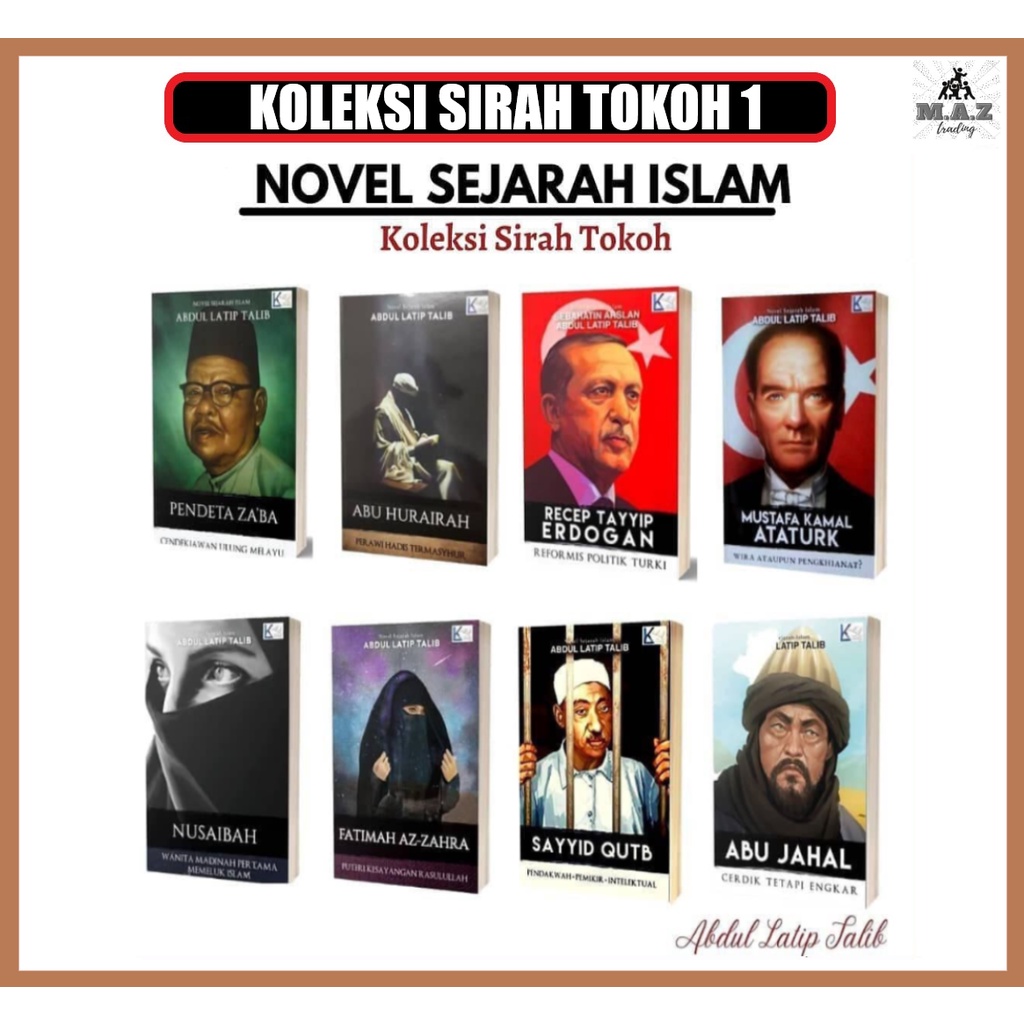 Novel Sejarah Islam : Koleksi Tokoh oleh Abdul Latip Talib (Pak Latip ...