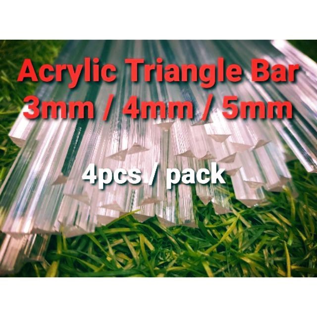 Acrylic Triangle Bar for DIY project | Shopee Malaysia