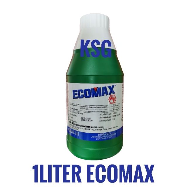 1L Ecomax Glyphosate 41% Herbicide Racun Rumput | Shopee Malaysia