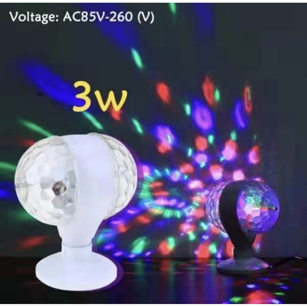 Disco Tech Lights Party LED full color rotating lamp Double Head (White ...