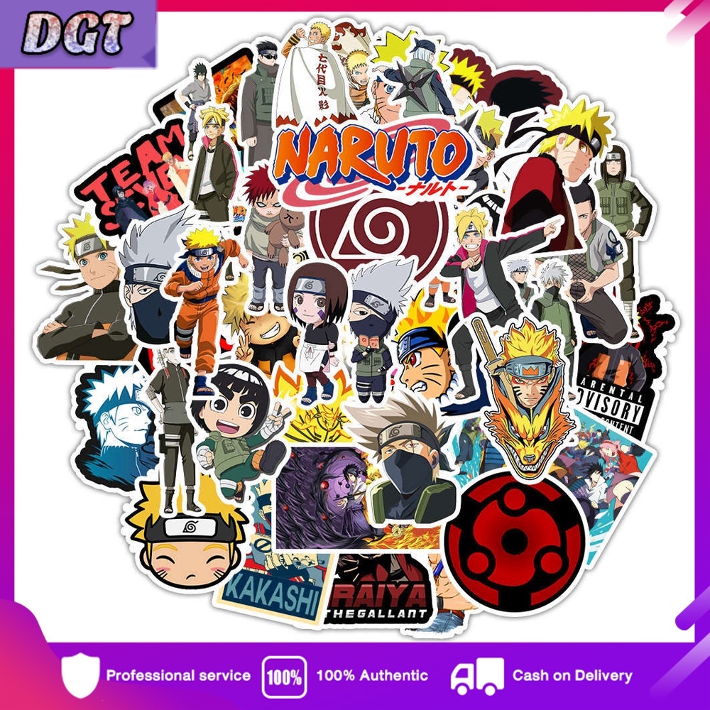 DGT Stock 10/50 Pcs Naruto Uchiha Itachi Sasuke Cartoon Anime Stickers ...