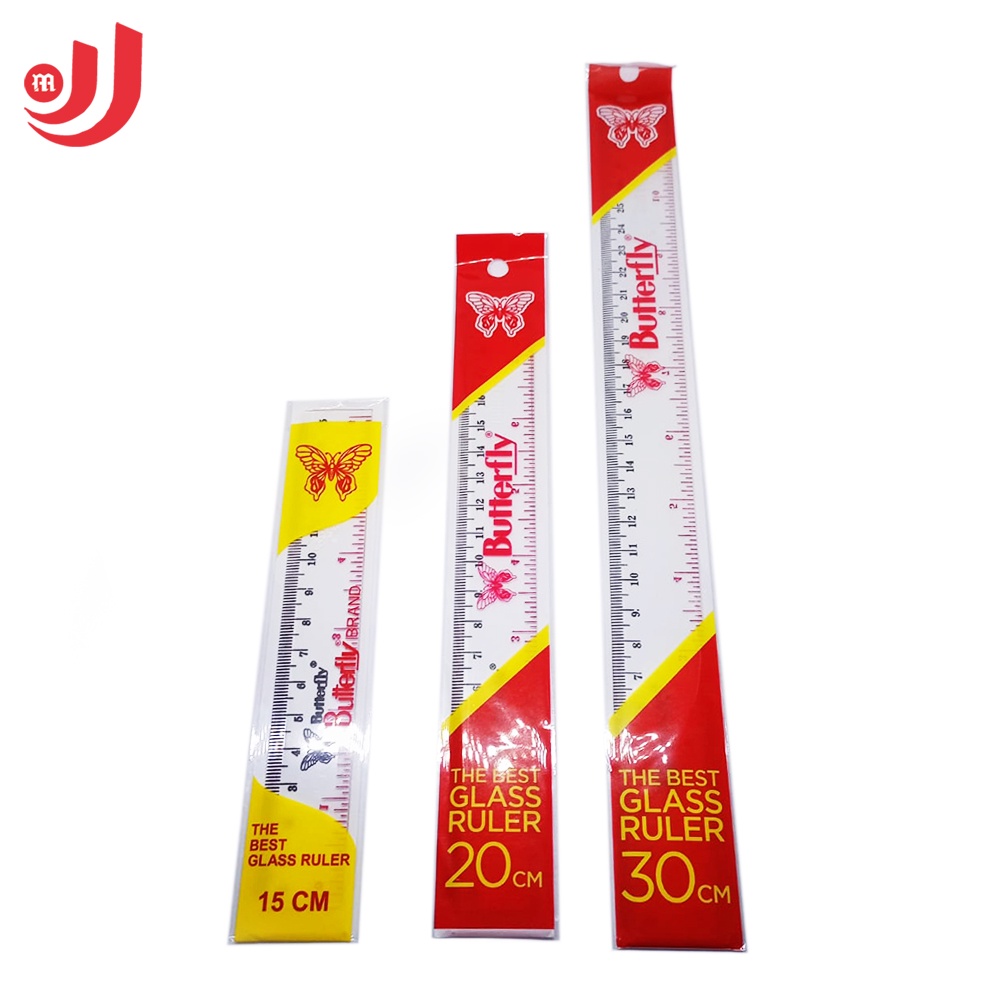 Butterfly Ruler 15 cm, 20 cm, 30 cm | Shopee Malaysia