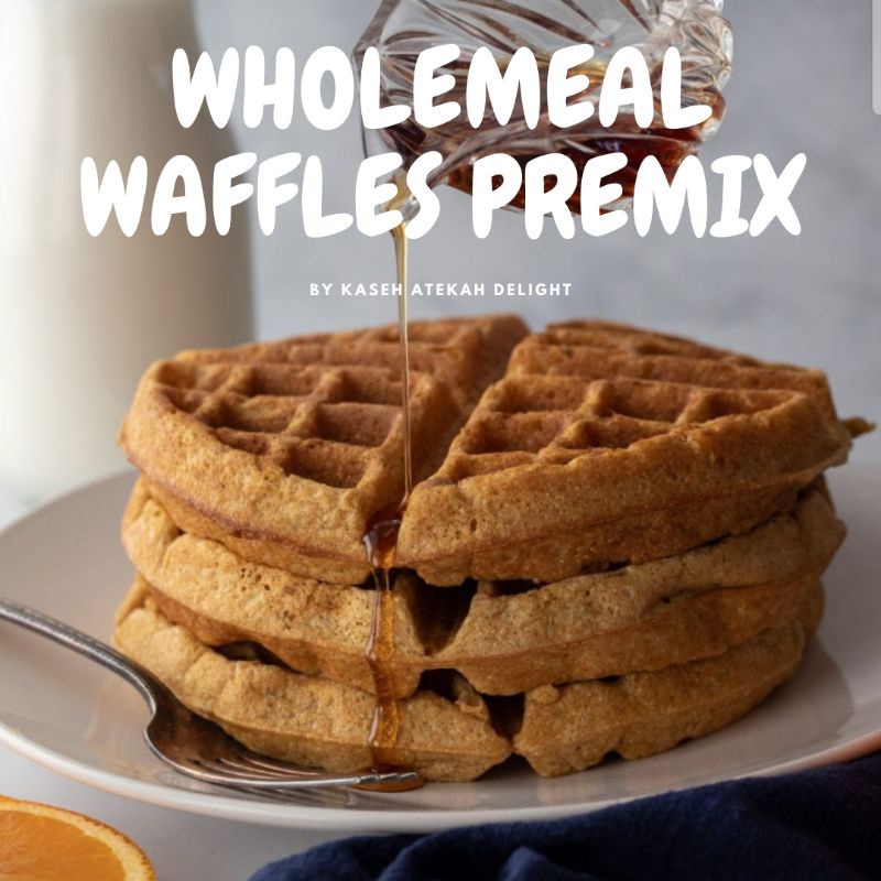 [PREMIUM & WAFFLE WHOLEMEAL] Tepung Waffle Crispy WHOLEMEAL Premix ...