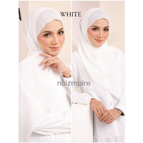 (READY STOCK) TEJA EMBROIDERY SHAWL-Selendang Sulam Premium Chiffon ...