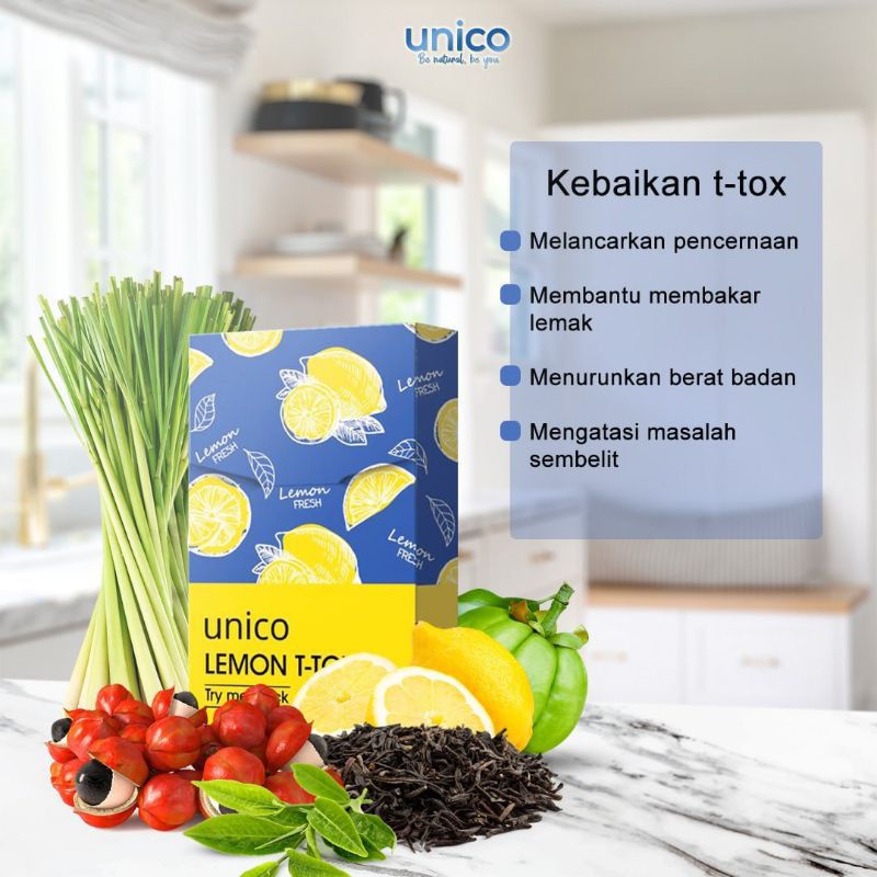 Unico T-Tox Detox Teatox Lemon CLEARANCE | Shopee Malaysia