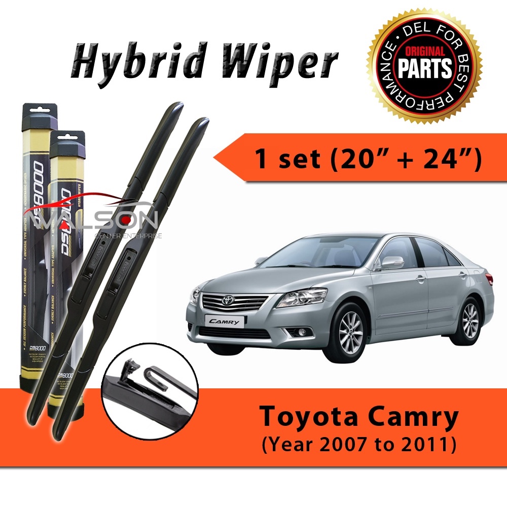 2011 Toyota Camry Wiper Size