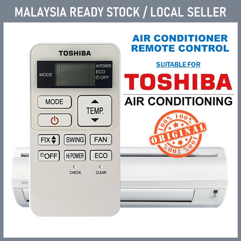 -Original- Toshiba Genuie Part Aircond Air Cond Air Conditioner Remote ...