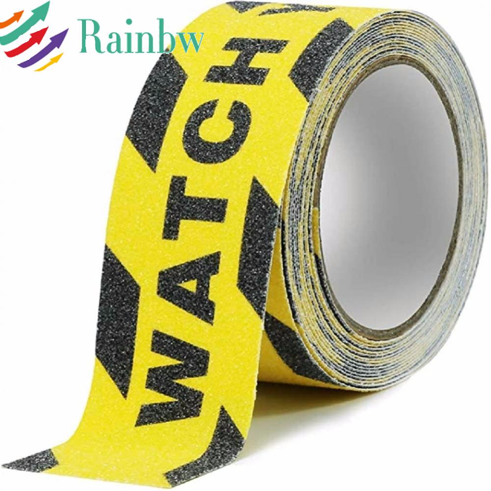 RAINBOW~5CM*5M Warning Safety Stickers Watch Your Step Warning Sticker ...