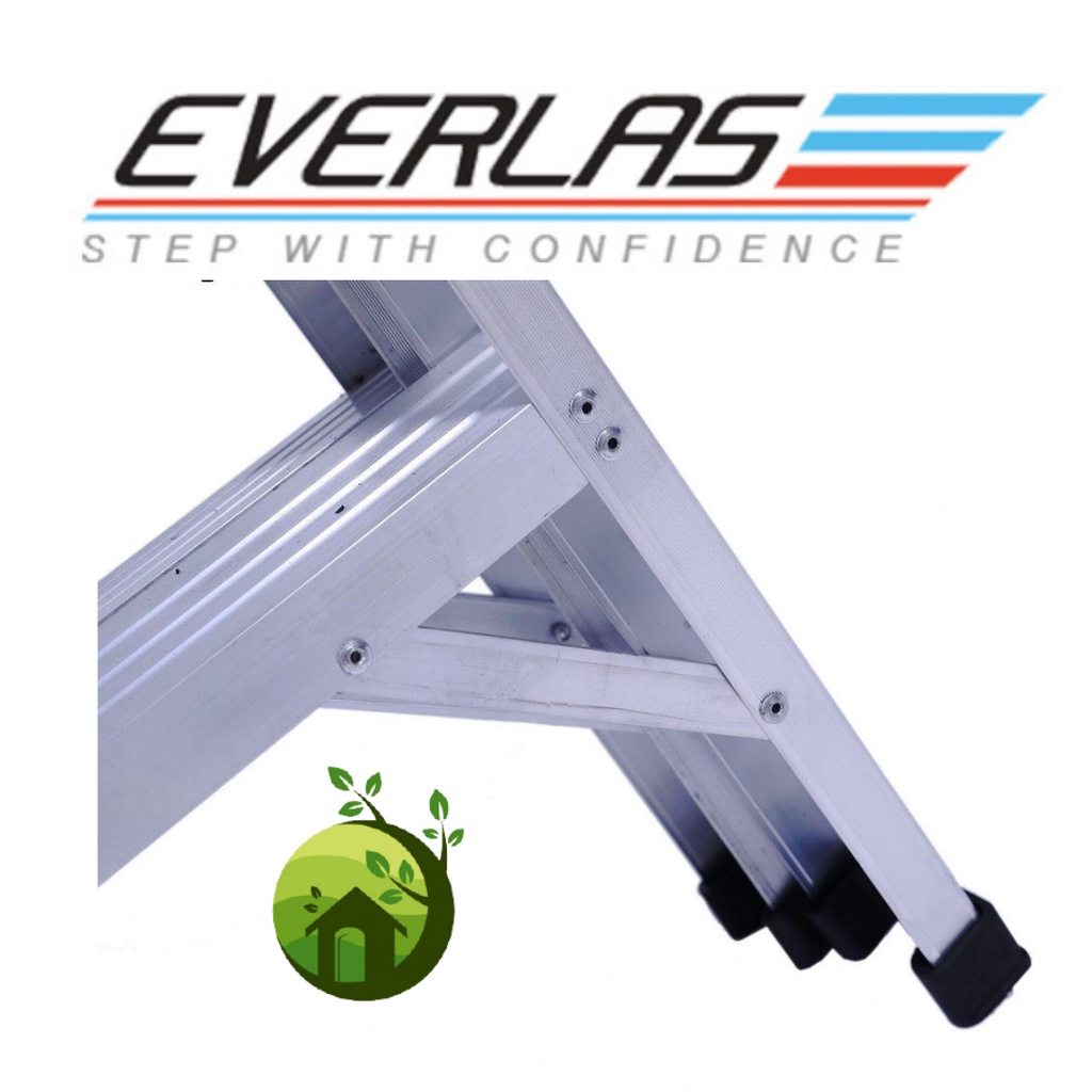 Aluminium 12 Steps Double Sided Ladder Tangga Lipat staircase STEP ...