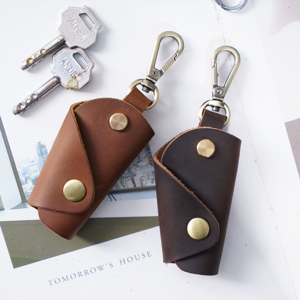 New arrivals Genuine Leather Portable Mini Key Holder Fashion Creative ...