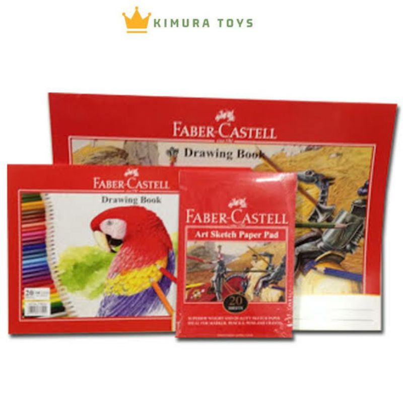 Faber CASTELL DRAWING BOOK A3 A4 A5 THICK DRAWING BOOK 200 GSM | Shopee ...