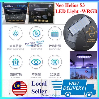 Neo Helios Flat Nano S3 LED Light Aquarium RGB Aquascape Plant Tank ...