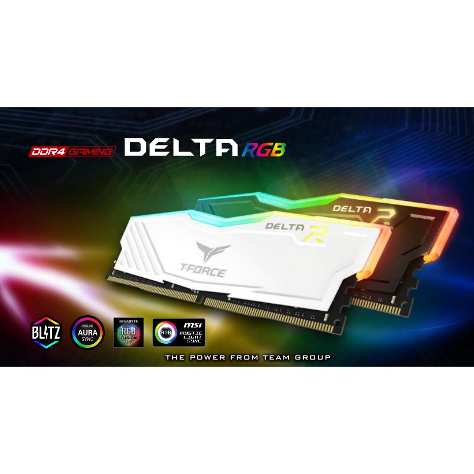 # TeamGroup T-Force Delta RGB [16GB/32GB] [3200MHz/3600MHz] DDR4 Dual ...
