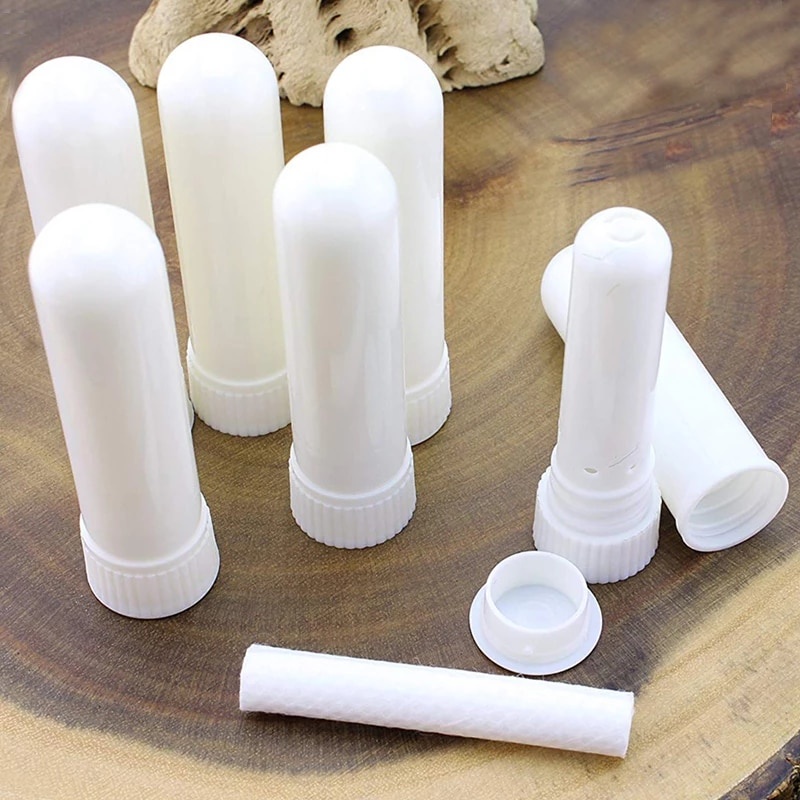 YNI Essential Oil Aromatherapy Blank Nasal Inhaler Tubes With Cotton ...