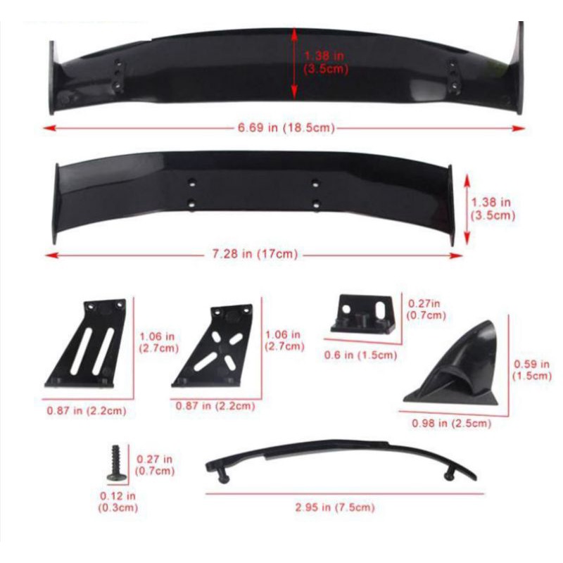 RC Spoiler for CAR DRIFT/ONROAD 1/10 | Shopee Malaysia