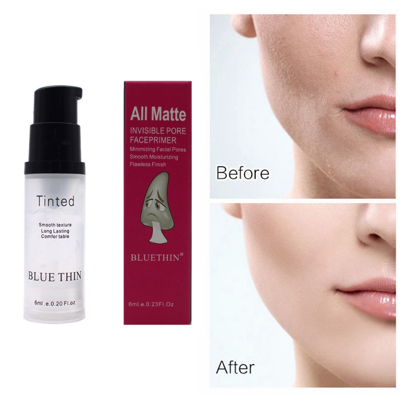 BLUETHIN Face Base Primer Makeup Liquid Matte Fine Lines Oil Control ...