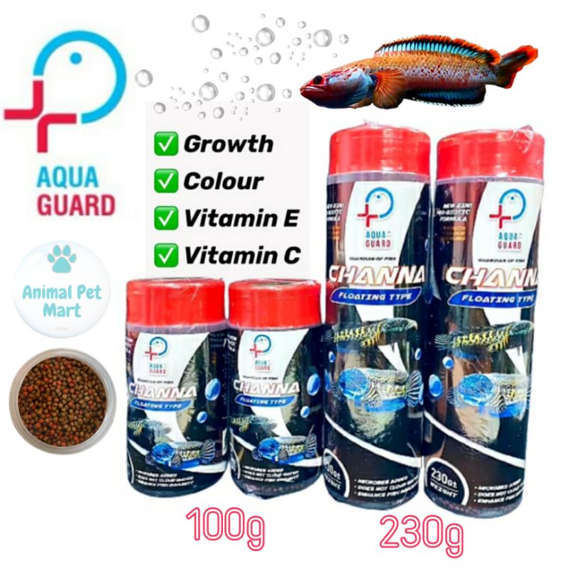Aqua Guard Channa Fish Food /makanan ikan Channa (100g/230g) | Shopee ...