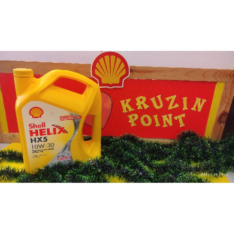 Shell Lubricant Oil Helix HX5 10W-30 (3L) [Minyak Hitam Kereta ...