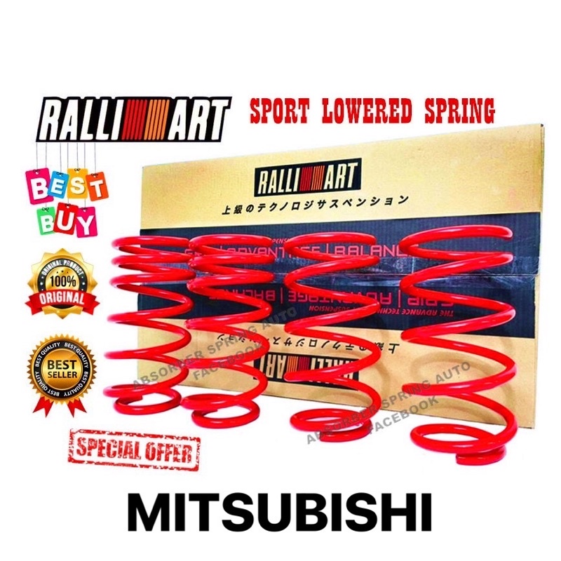 RALLIART MITSUBISHI SPORT LOWER SPRING SET FOR MITSUBISHI LANCER GT 08 ...