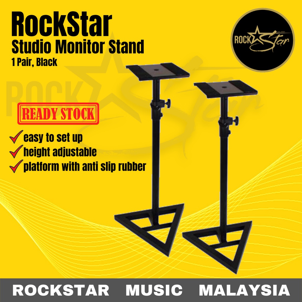 RockStar Adjustable Studio Monitor Speaker Stand (Pair) | Shopee Malaysia