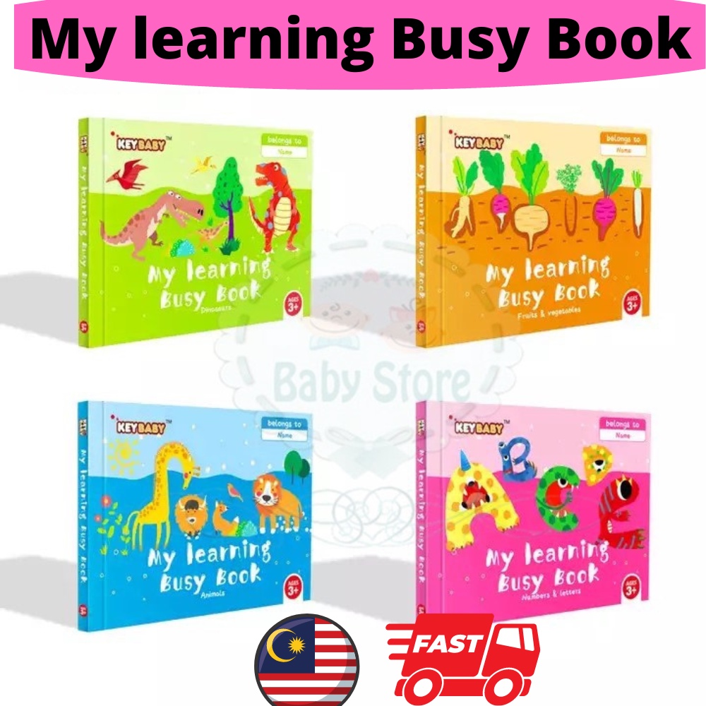 My Learning Busy books/ First Quiet Book Busy Book Montessori Toys ...