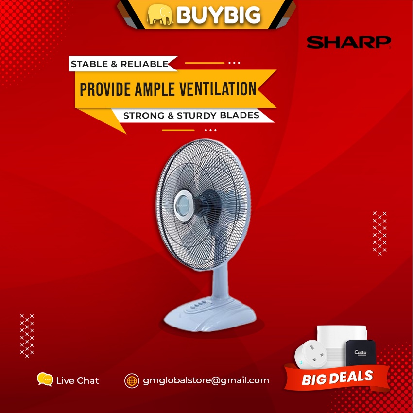 Sharp Table Fan 16" PJT16 Series | Shopee Malaysia
