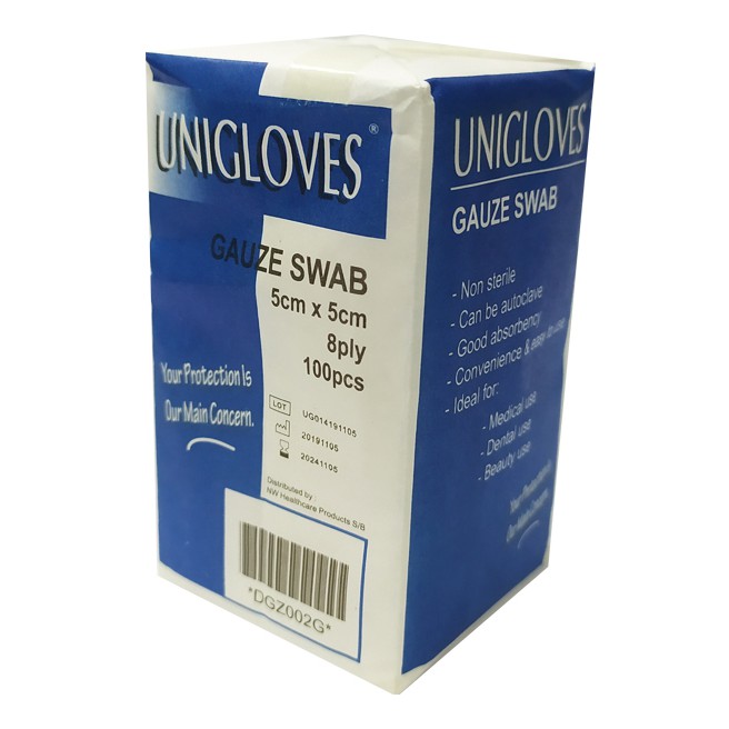 Unigloves Pre-cut Gauze Swabs 100s (5cm/7.5cm/10cm) | Shopee Malaysia
