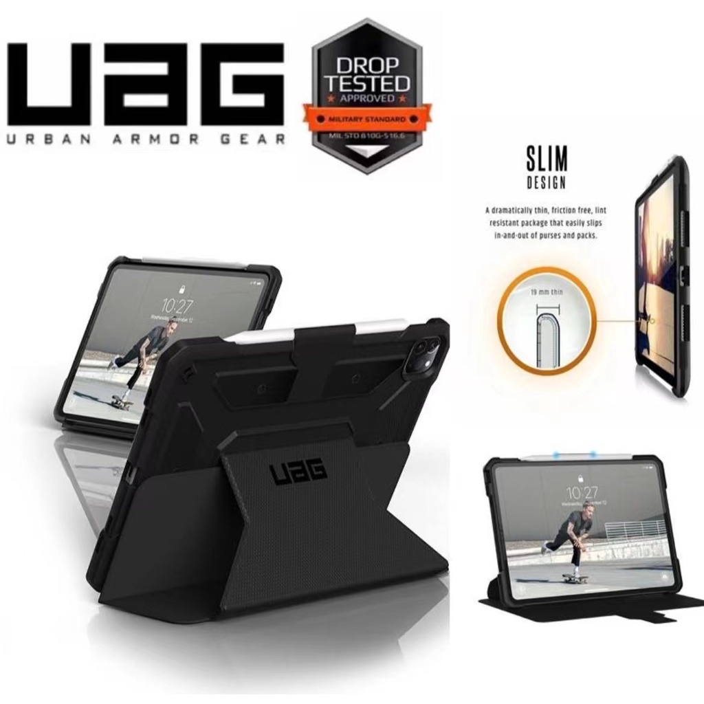 UAG Metropolis Armor Folio Leather with Pencil Holder iPad Mini6 Mini7 ...