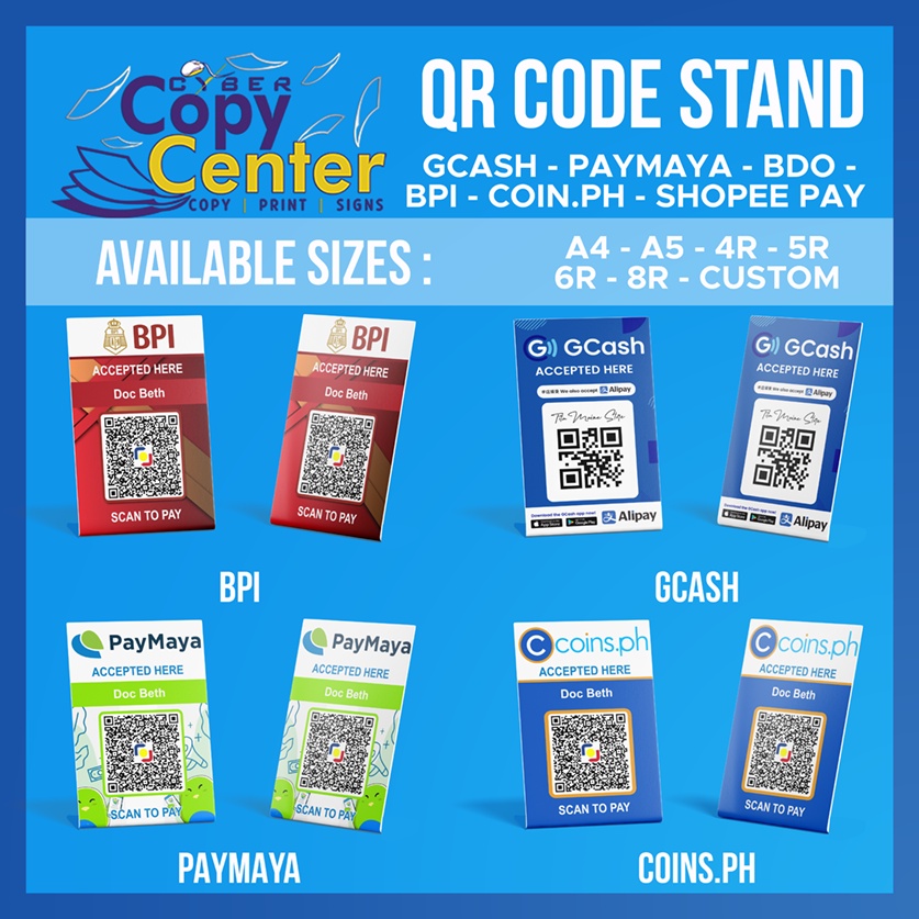 QR Code Stand Board Standee ANY DESIGN! | Shopee Malaysia