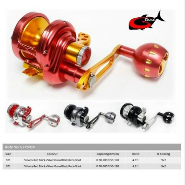 Gtech Jigging Version Reel | Shopee Malaysia