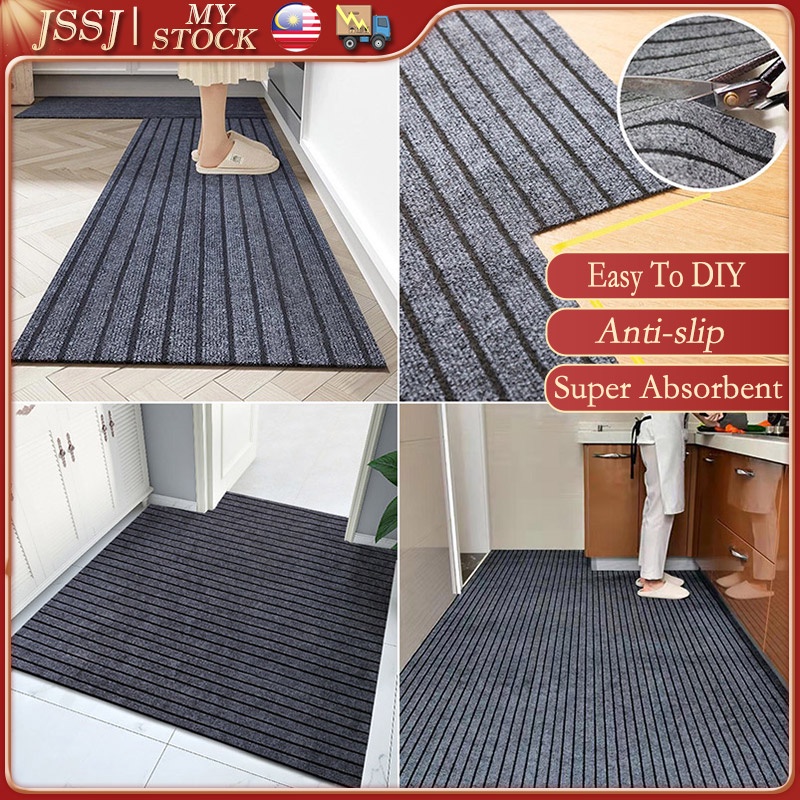 🚚MY STOCK JSSJ Anti-slip Kitchen Floor Mat Super Absorbent Carpet ...