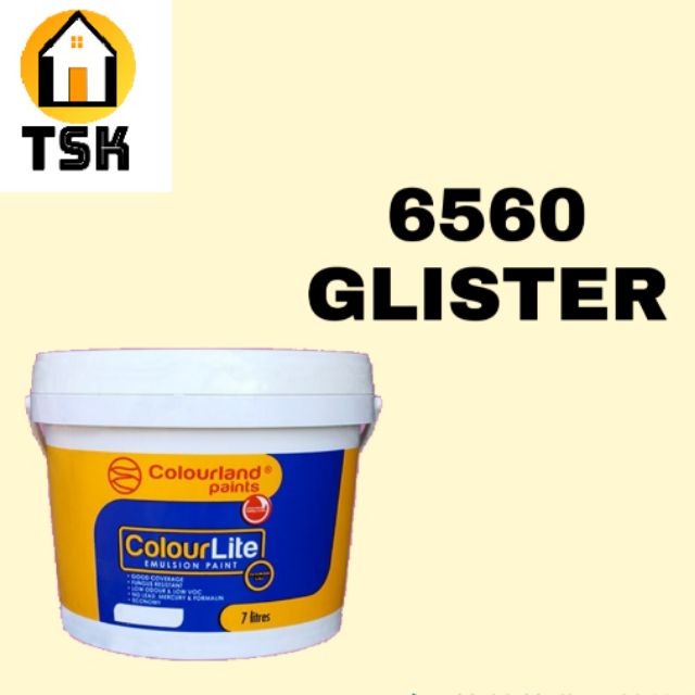 7LITRE COLOURLAND COLOURLITE EMULSION PAINT (6560 GLISTER) | Shopee ...