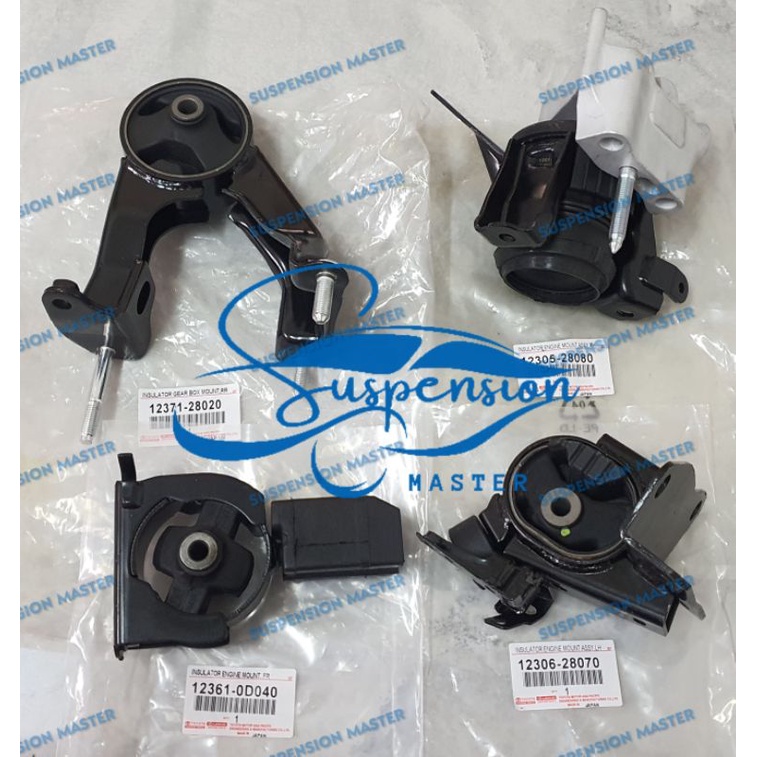 4 IN 1 SET - ENGINE MOUNTING -TOYOTA WISH ANE10 ANE11 2.0 2003-2008 ...