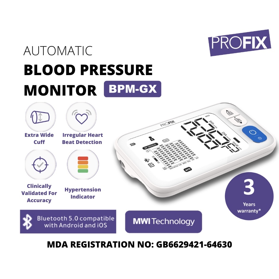 PROFIX Premium Blood Pressure Monitor BPM-GX with Bluetooth + Extra ...