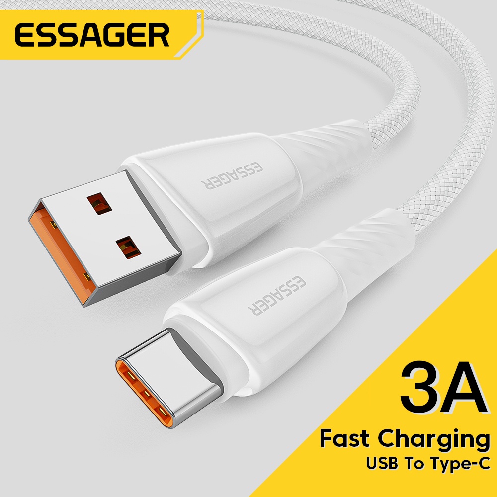 Essager 3A USB Type C Quick Charge USB C Charger For Android Mobile Phone USB Cable | Shopee ...